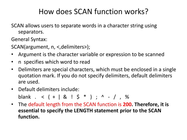 Sas Functions Pptx