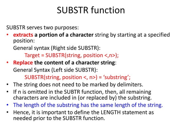 SAS functions.pptx | Programming Languages | Computing