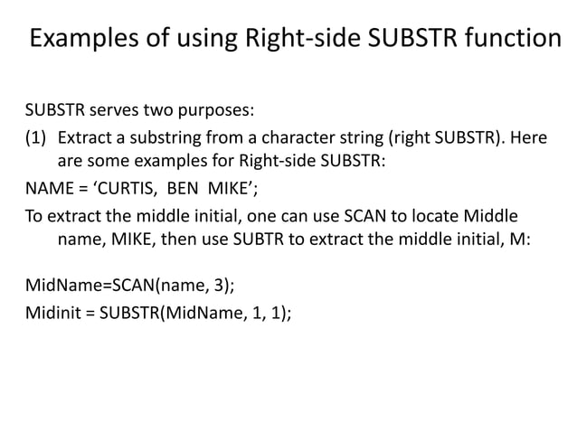 SAS functions.pptx | Programming Languages | Computing