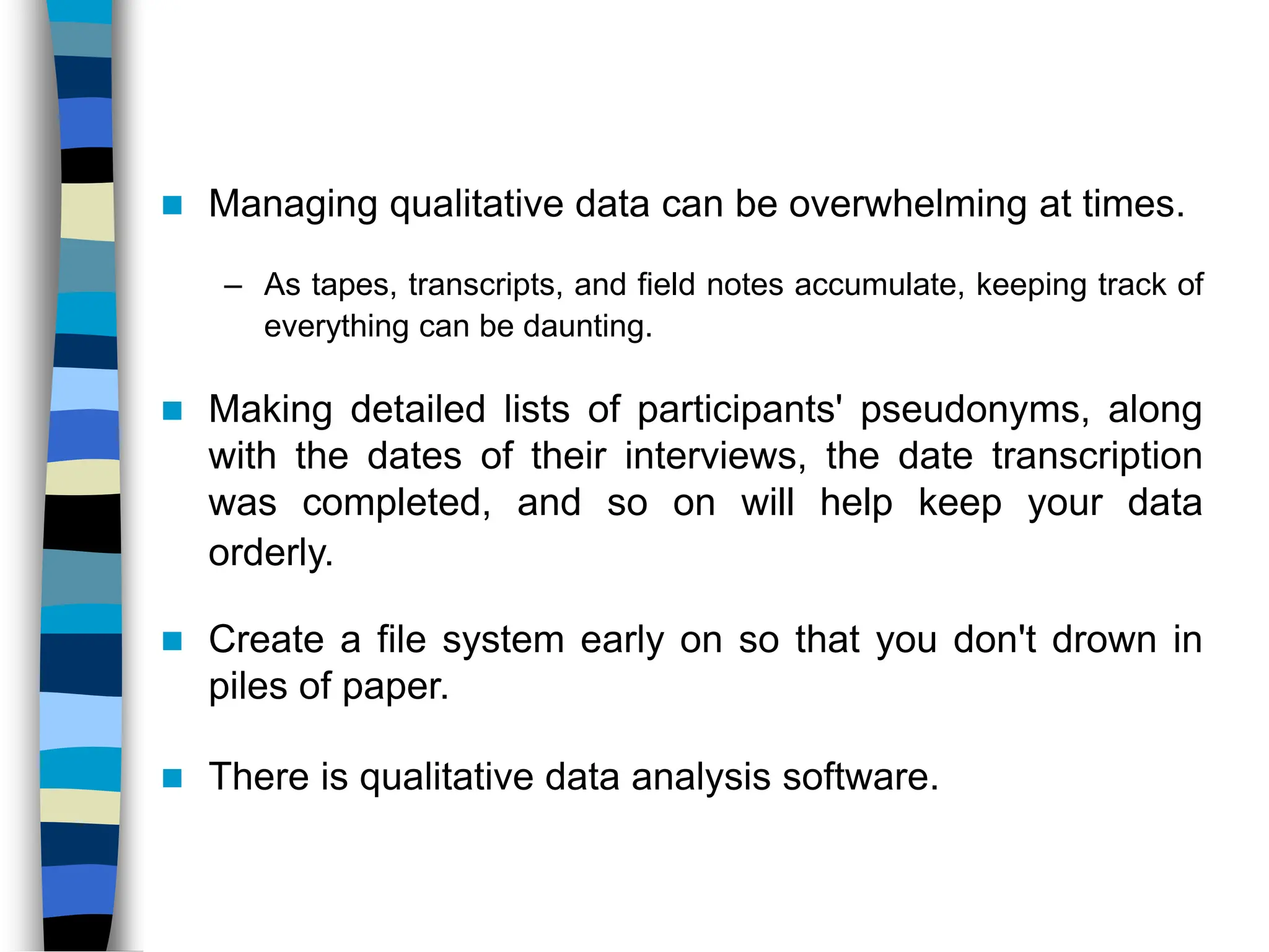 Chapter13 Intro to Qualitative Data Analysis | PPT