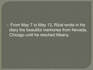 Rizal's visit to United States | PPTX