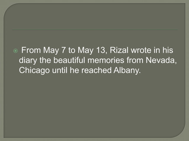 Rizal's visit to United States | PPTX