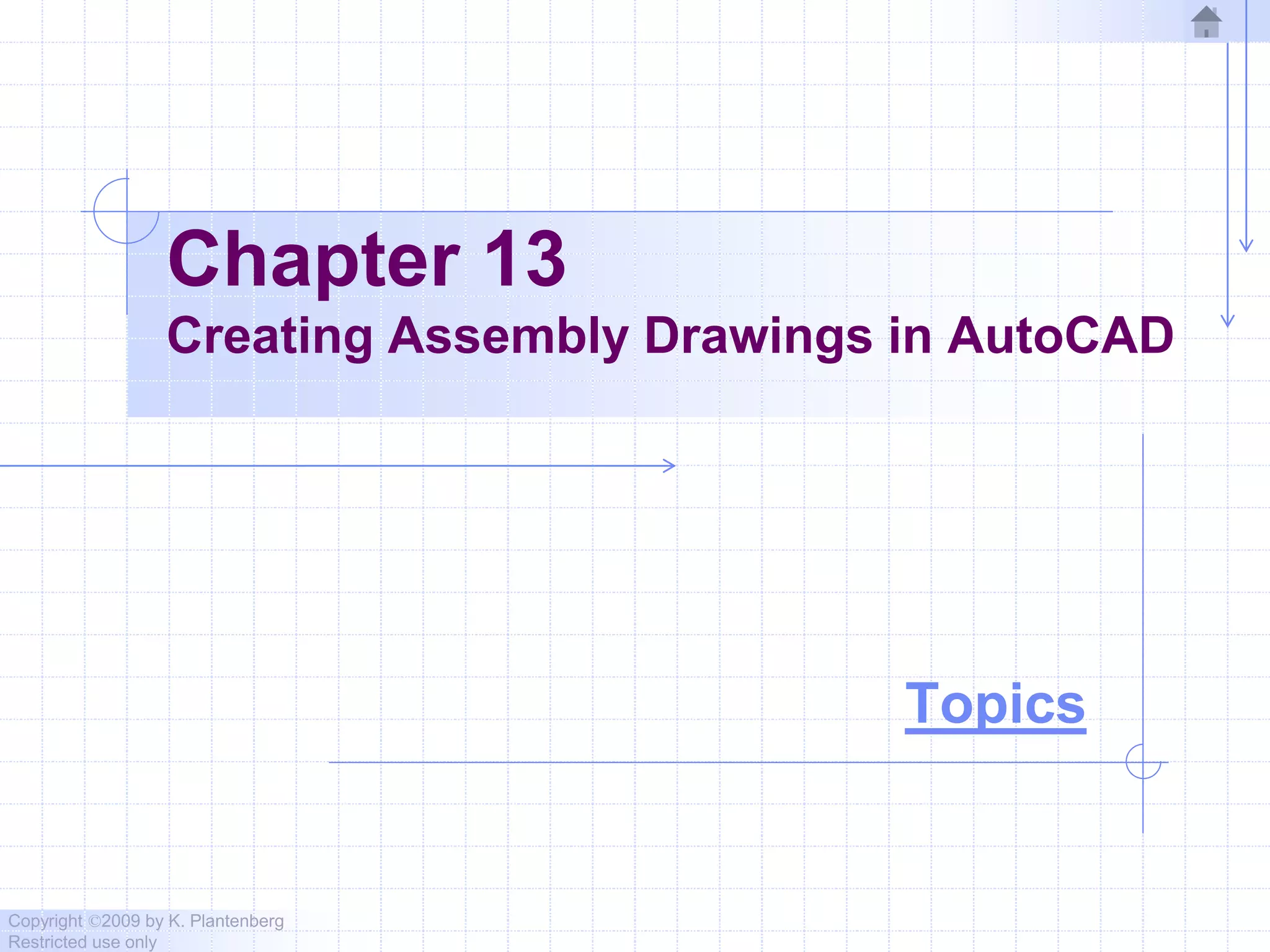 Chapter 13 assemblies in auto cad 2010 | PPTX