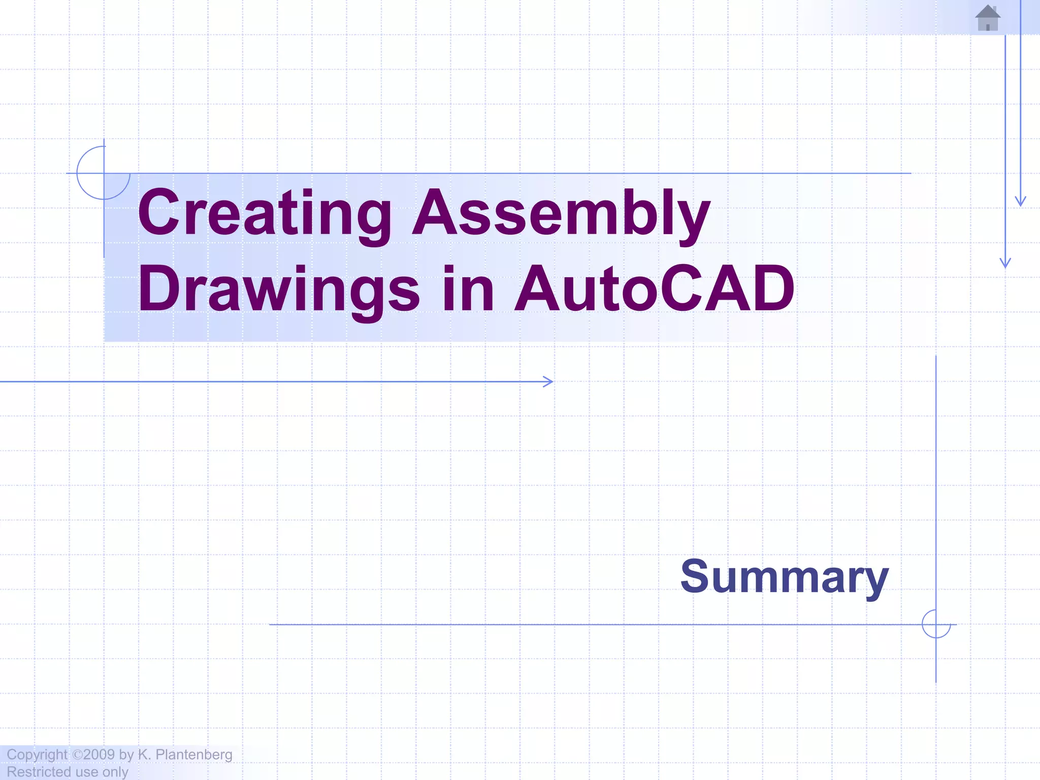 Chapter 13 assemblies in auto cad 2010 | PPTX