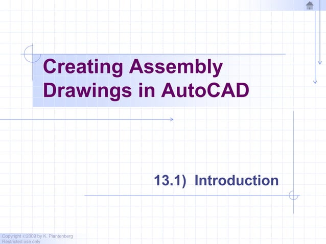 Chapter 13 assemblies in auto cad 2010 | PPTX