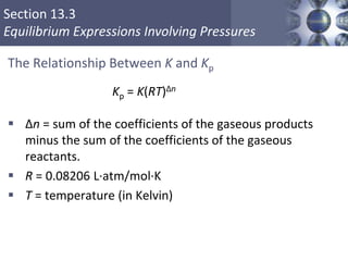 Chapter 13 - Chemical Equilibrium.ppt