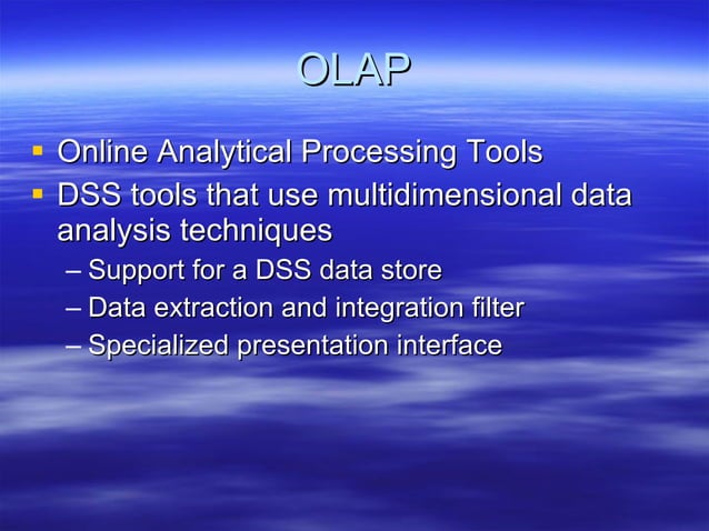 Chapter 13 data warehousing | PPT