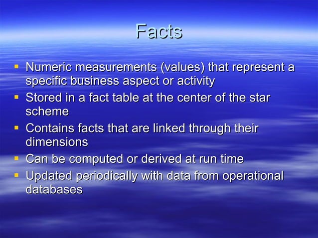 Chapter 13 data warehousing | PPT