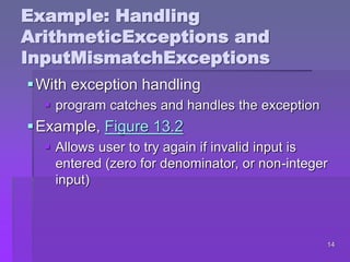Chapter13 exception handling | PPT