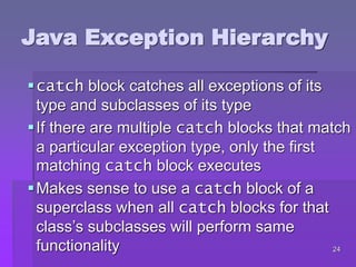Chapter13 exception handling | PPT