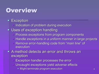 Chapter13 exception handling | PPT