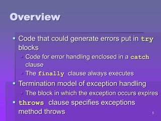 Chapter13 exception handling | PPT