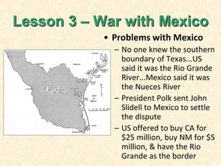 Chapter 13 manifest destiny | PPTX