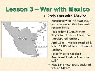 Chapter 13 manifest destiny | PPTX