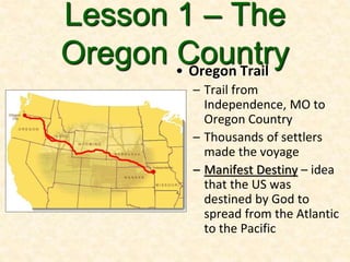 Chapter 13 manifest destiny | PPTX