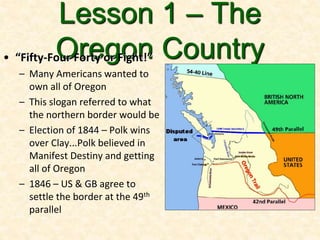 Chapter 13 manifest destiny | PPTX