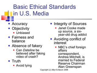 Chapter 13 Mass Media And Ethics | PPT