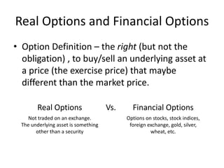 Chapter 13 real options - student version | PPTX