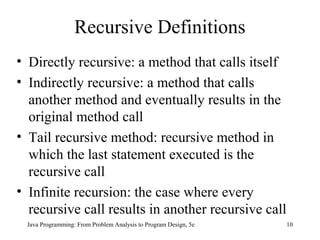 Chapter 13 - Recursion | PPT