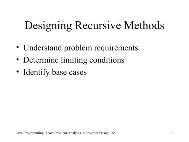 Chapter 13 Recursion Ppt 