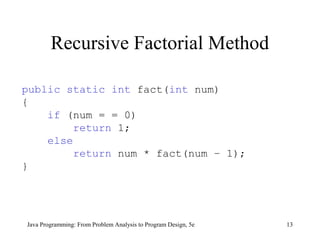 Chapter 13 - Recursion | PPT