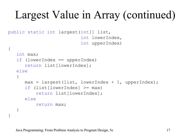 Chapter 13 - Recursion | PPT