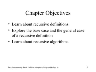 Chapter 13 - Recursion | PPT