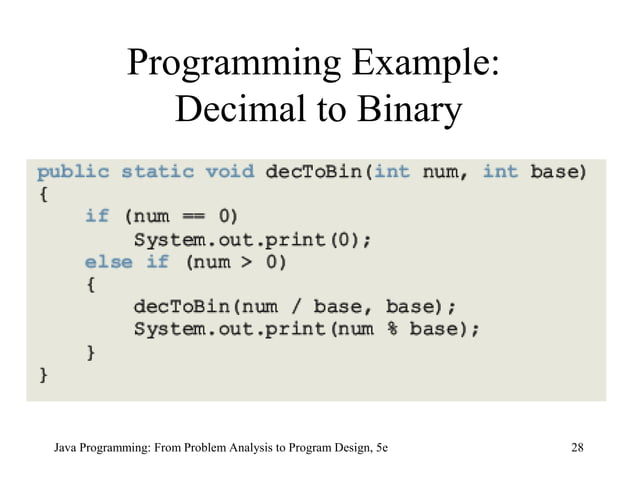 Chapter 13 - Recursion | PPT