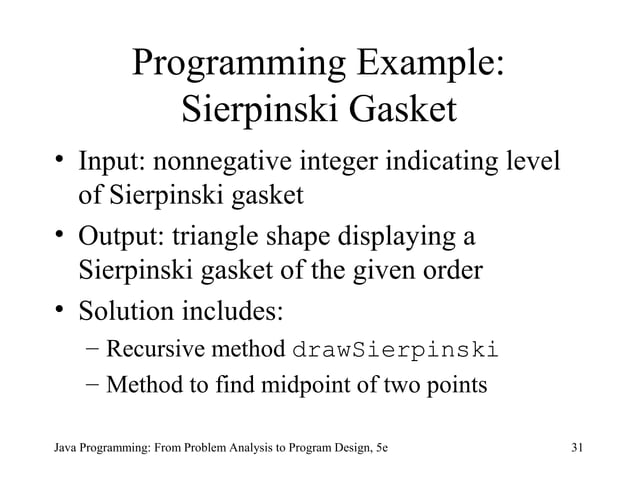 Chapter 13 - Recursion | PPT