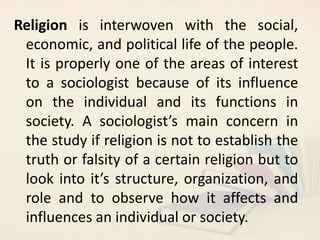 Chapter 13 religion | PPTX