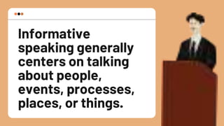 Chapter 13: Speaking to Inform (Public Speaking and Persuasion) | PPTX