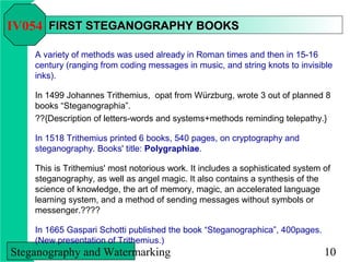 Chapter 13 steganography and watermarking | PPT