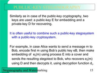 Chapter 13 steganography and watermarking | PPT