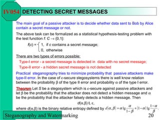 Chapter 13 steganography and watermarking | PPT