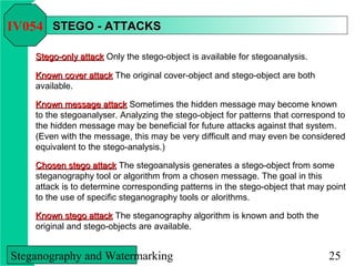 Chapter 13 steganography and watermarking | PPT