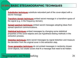 Chapter 13 steganography and watermarking | PPT