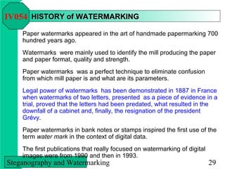 Chapter 13 steganography and watermarking | PPT