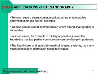 Chapter 13 steganography and watermarking | PPT