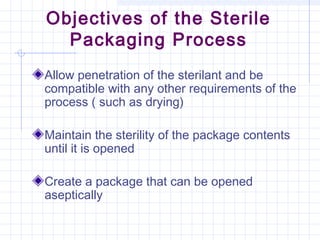 Chapter 13 sterile packaging | PPT