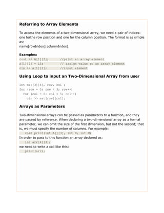 Chapter13 two-dimensional-array | PDF