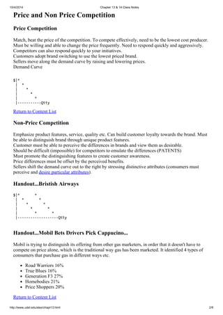Chapter 13 & 14 class notes | PDF