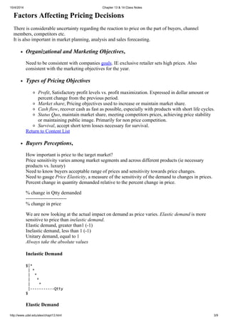 Chapter 13 & 14 class notes | PDF
