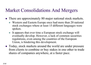 International equity markets around the world | PPT