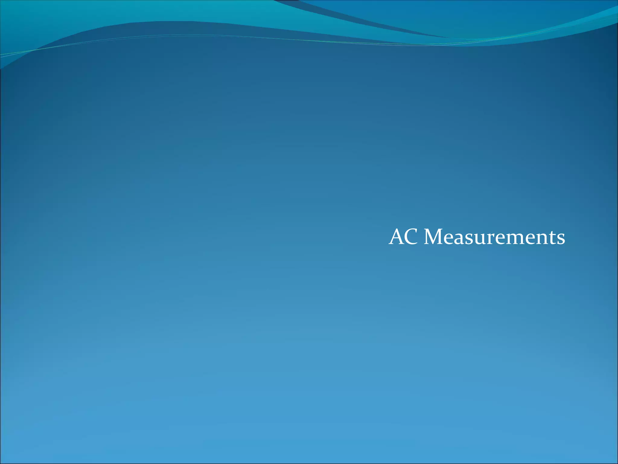 ac measurements | PPT | Science