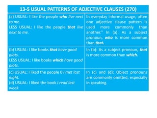 Chapter 13 adjective clauses | PPTX