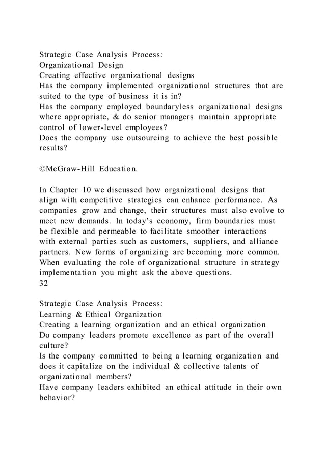 CHAPTER 13Analyzing Strategic Management CasesCopyright Anat | DOCX ...