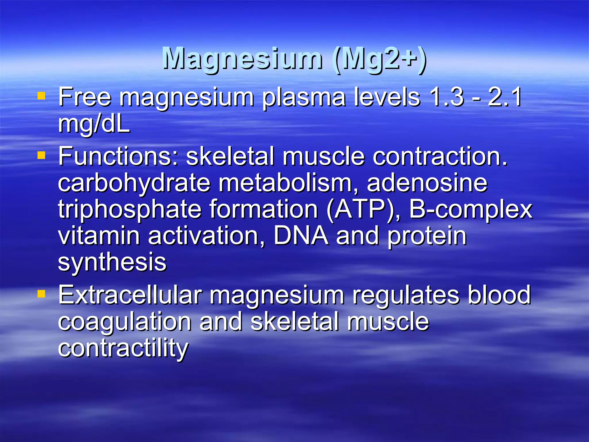 Chapter 13 And 15 Fluid Electrolytes Basics | PPT