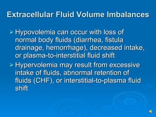 Chapter 13 And 15 Fluid Imbalances | PPT | Nutrition | Healthy Living