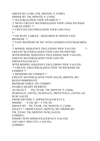 Chapter 13 Business Intelligence and Data Warehouses Problems.docx