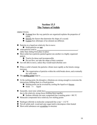 Chemistry - Chp 13 - States of Matter - Notes | DOC